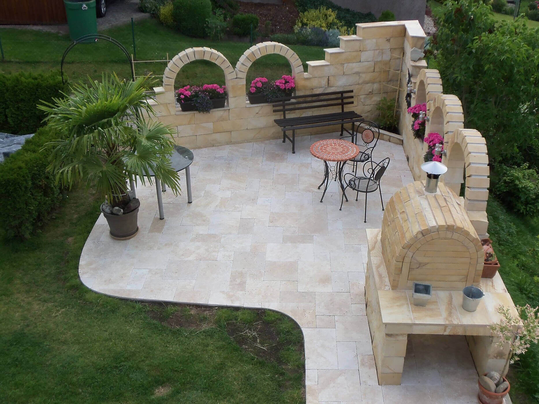 Dalles Medium SELECT, en travertin vieilli | stonenaturelle