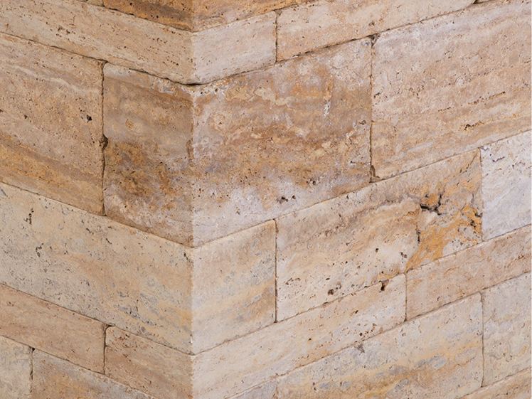 Muret en travertin Gold | stonenaturelle